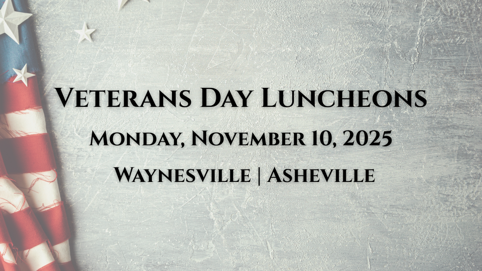 Veterans Day Luncheons: Join our Community Events - ABCCM